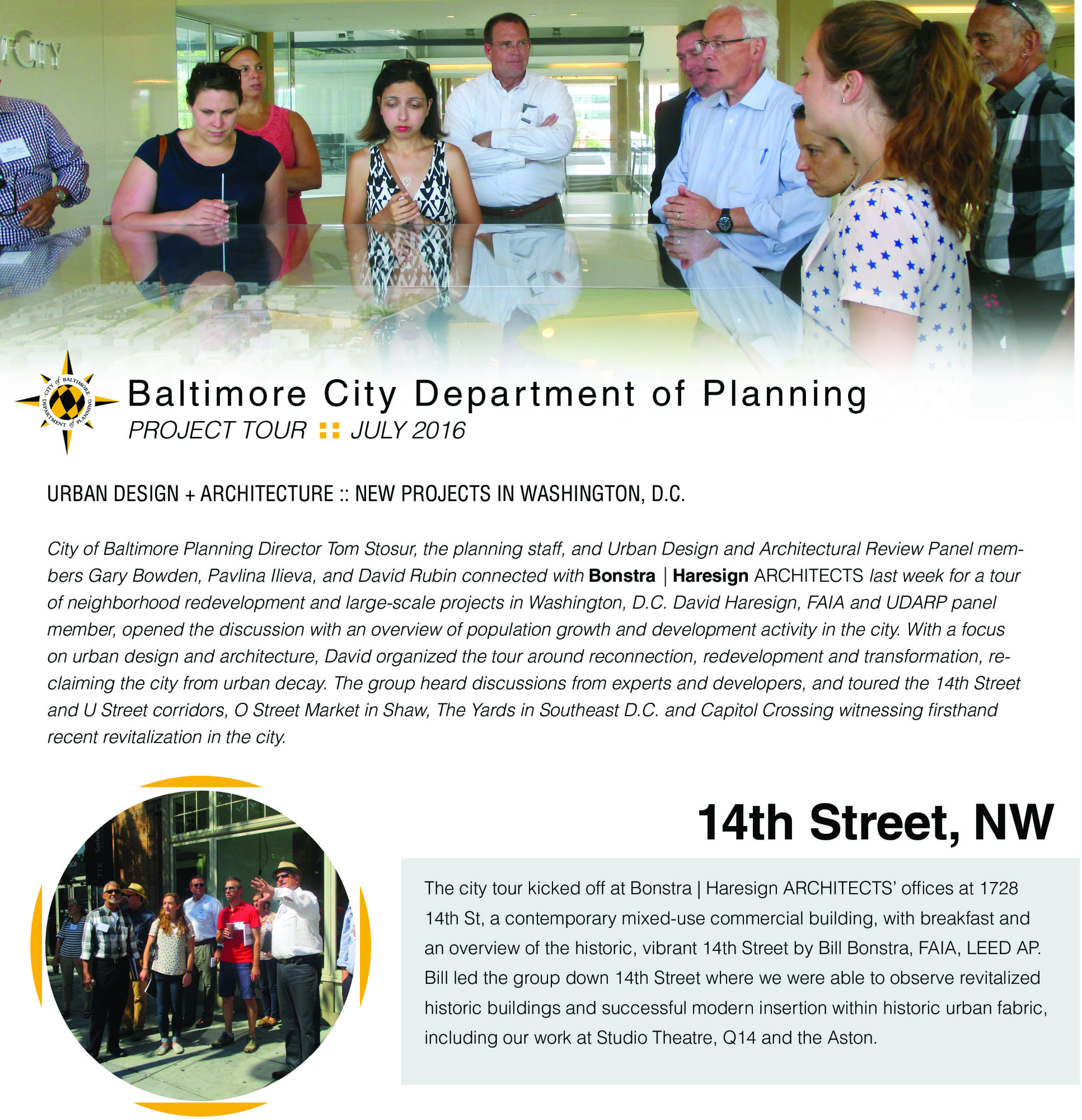 Baltimore Planning Department Tour of DC | Urban Design + Architecture ...